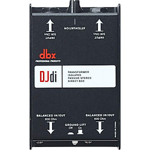 dbx DJDI Passive 2-Channel Direct Box with Line Mixer