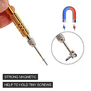 YANPLS Small Screwdriver Watch Glasses Mini Set, Micro Precision Tiny Screwdriver Set Small Screwdriver Set for Electronics Eyeglass