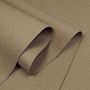 Waterproof PU Backing Canvas Fabric, Soft 1680 Denier Heavy Duty Canvas Cordura Fabric for Outdoor/Indoor, DIY Craft, Awning, Marine, Tent, Bags, Upholstery, 60"Wide, Sold by The Yard(Khaki)