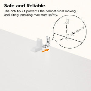 HOOBRO Toy Storage Cubby, Kids Bookshelf, Stackable 3-Bin Toy Storage Cabinet, Bookcase Footboard, Children's Toy Shelf, Hallway, White WT30CW01