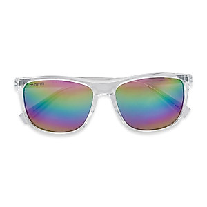 Foster Grant Sun Luv Be Unique Square Sunglasses, Crystal, 56mm, (10261640)