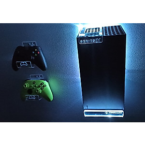 Wall Mount for Xbox SERIES S with Multicolor LED Lighting KIT + 2 Control Mount