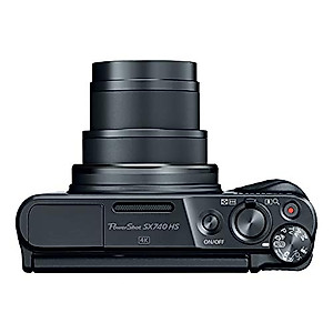 Canon PowerShot SX740 Digital Camera w/40x Optical Zoom & 3 Inch Tilt LCD - 4K VIdeo, Wi-Fi, NFC, Bluetooth Enabled (Black) (Renewed)