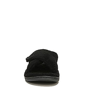 Vionic Women's Relax Slipper, Black, 9 M
