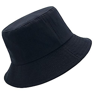 Bucket Hat,Unisex 100% Cotton Summer Travel Beach Sun Cap