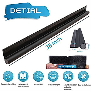 Under Door Draft Stopper 37 Adjustable Window Door Sweeps Easy to Cut and Washable Energy Saving Reduce Noise Window p15414 0