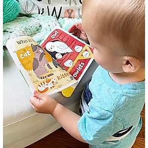 Tuffy Farm Babies Book - Washable, Chewable, Unrippable Pages With Hole For Stroller Or Toy Ring, Teether Tough, Ages 0-3 (A Tuffy Book)