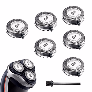 HQ8 Replacement Heads Compatible with Philips Norelco Aquatec Shaving Head Razor, Blades for PT730 AT880 AT811, 6-pc Pack