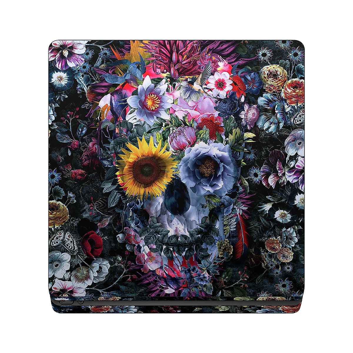 Head Case Designs Officially Licensed Riza Peker Skull Art Mix Vinyl Sticker Gaming Skin Decal Cover Compatible With Sony PlayStation 4 PS4 Slim Console and DualShock 4 Controller