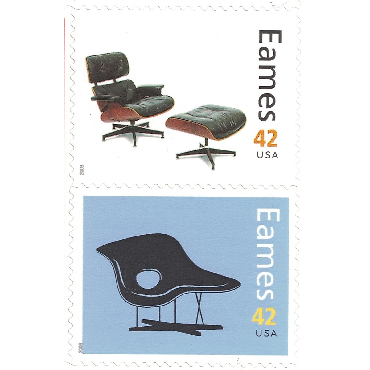 Charles and Ray Eames Collectible Sheet of Sixteen 42 Cent Stamps Scott 4333 By USPS
