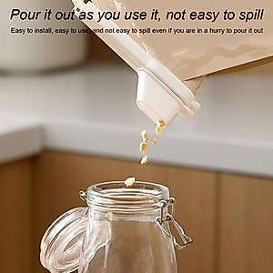 Snack Clips That Pour, Food Storage Sealing Clips with Pour Spouts, Reusable Seal and Pour Bag Clip, Bag Clip with Spout to Pour Food, Bag Clip Pour Spout for Organizing and Storing Food