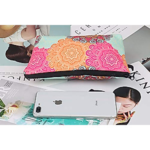 HAOGUAGUA Cosmetic Bag for Women Waterproof Cute Fashion Purse Makeup Bag Roomy Travel Toiletry Pouch Girls Gifts (#6)