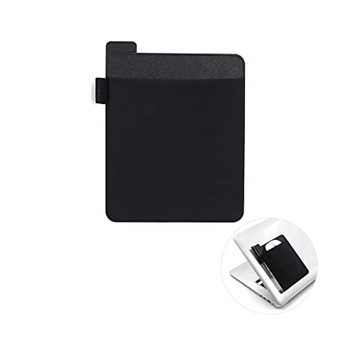 RIVEENY Pocket Pouch for Laptop with Reusable Adhesive,Pouch Holder for Computer Accessories,Self-Adhesive Mouse Headset Storage Bag for Portable External USB Cable,Apple Magic Mouse