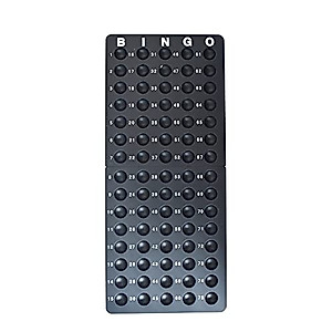 Yuanhe Deluxe Bingo Game Set - Metal Round Cage, 75 Colored Bingo Balls, 50 Bingo Cards, 300 Mixed Chips and Master Board for Large Groups, Parties