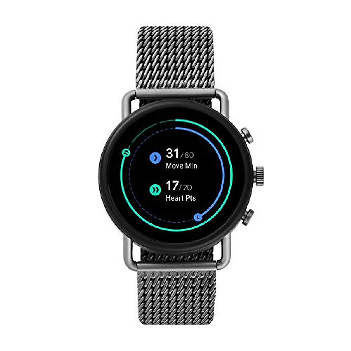 Skagen Connected Falster 3 Gen 5 Stainless Steel Mesh Touchscreen Smartwatch, Color: Gunmetal (Model: SKT5200)