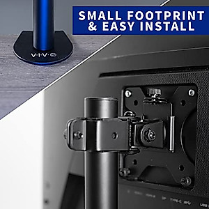 VIVO Single 13 to 38 inch LCD Monitor Heavy Duty Desk Mount Stand, Holds 1 Standard to Ultrawide Screen up to 38 inches, STAND-V001C