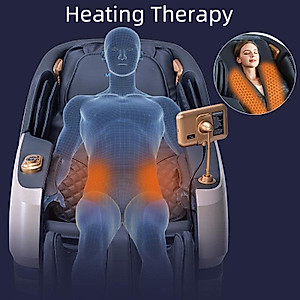 MassaMAX 4D Massage Chair, Full Body Recliner with Zero Gravity, Electric Extendable Footrest, AI Voice Control, Automatic Body Scan, Deep Yoga Stretch, Foot Rollers, and Heat (MT339-Magic Black)