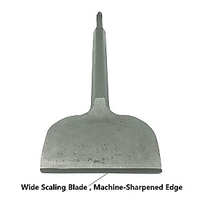 SPKLINE 4 Inch Wide Tile & Thinset Scaling Chisel SDS-Plus Shank 4" x 11" Thinset Scraper Wall and Floor Scraper Works with All Brands of SDS-Plus Rotary Hammers and Demolition Hammers