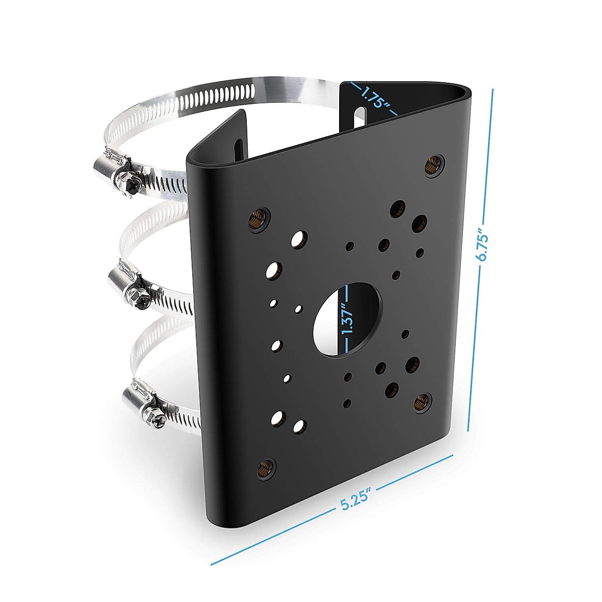 Amcrest AMCPFA150-B Pole Mount Bracket, Compatible w/AMCPFA134, AMCPFA136, AMCPFA13A, AMCPFA120, IP2M-850E, IP2M-853EW, IP2M-858W & IP4M-1053EW.