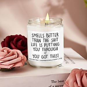Younift Motivational Candle, Get Well Gifts for Women After Surgery, Breast Cancer Gifts for Woman, Cancer Care Gifts, Encouragement Gifts, Get Well Soon Gifts for Women, Men, Chemo Patients