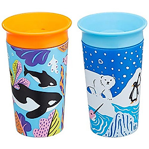 Munchkin 17424: 9Oz Miracle 360° Wildlove Sippy Cup - 2Pk (Assorted)