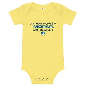 Mopar Mom Drives Baby Bodysuit - Yellow - 6-12 Months