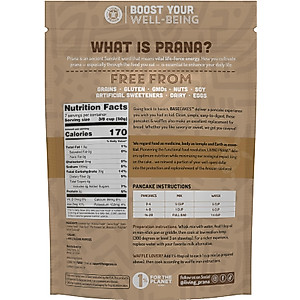 Living Prana BaseCakes Gluten-free Buckwheat Organic Pancake & Waffle Mix Plant Based Just-Add-Water (12oz)