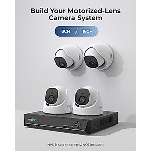 REOLINK 4K 16CH PoE Security Camera System, 8X RLC-822A PoE Outdoor Cameras Bundle RLN16-410 NVR 16 Channel Network Video Recorder (4TB HDD), 3X Optical Zoom, Smart Detection, Remote Access