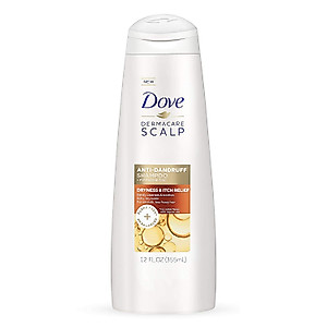 Dove Dermacare Scalp Haircare - Anti-Dandruff Shampoo - Dryness & Itch Relief - Net Wt. 12 FL OZ (355 mL) Per Bottle - Pack of 3 Bottles