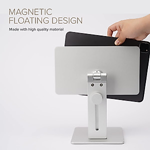 POUT E11 MAX iPad Pro Stand - Adjustable Tablet Holder Magnetic Cradle Mount Dock for Apple iPad Pro (MAX 12.9" iPad)