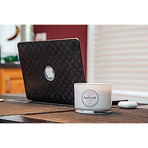 SoyWood 100% Soy Scented Candle, All Natural Stress Relief Candle with 2 Wooden Wicks :: Long Burning, Relaxing, Nontoxic, 13 Oz. in White Glass Jar Candles (Pure Vanilla)