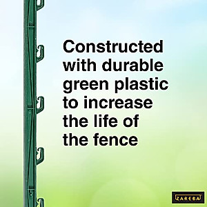 Fi-Shock P-30G 30 Inch Garden Fence Post, Ideal for Gardens and Temporary Fencing - 25 Pack,Dark Green