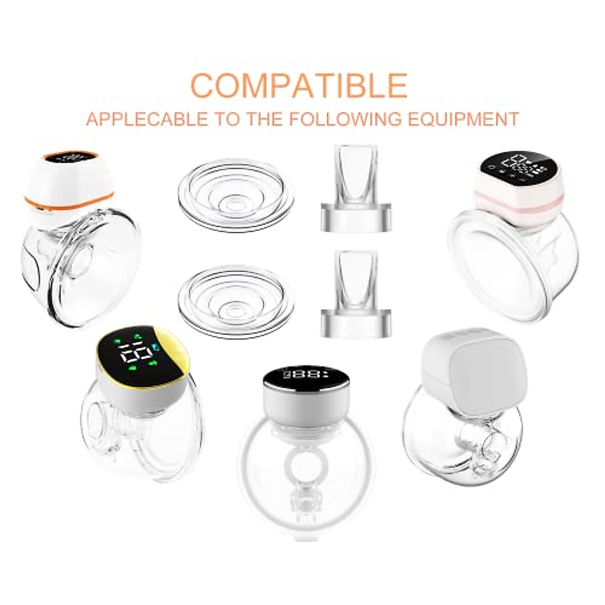 Loveishere Duckbill Valves and Silicone Diaphragm, Compatible with Momcozy/TSRETE/PADRAM/LoveOfLive/OMFMF Breast Pumps Replace momcozy S9|S10|S12 Pump Parts/Accessories,4pcs Set
