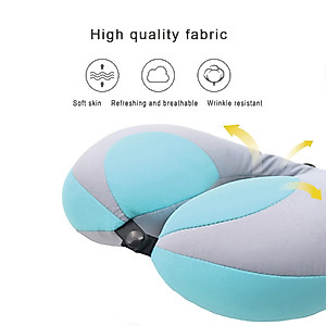MOOB Baby Pillow for Car Seat Kids U-Shape Travel Neck Pillow Support Children Stroller Pillow Blue