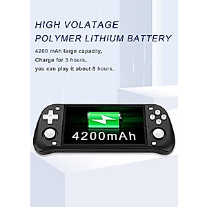Powkiddy RGB10 MAX 2 Handheld Game Console, 5-Inch IPS Screen, 30000+ Retro Games, 4200mAh Battery, RK3326 Chip, Two-Player Online Games
