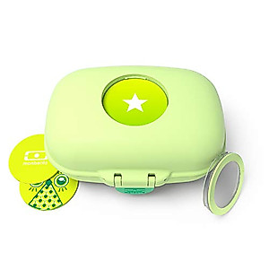 monbento - Snack Box MB Gram Apple - Snack Box for Boys & Girls - Ideal for Lunches or Snacks - BPA Free - Food Grade Safe - Green