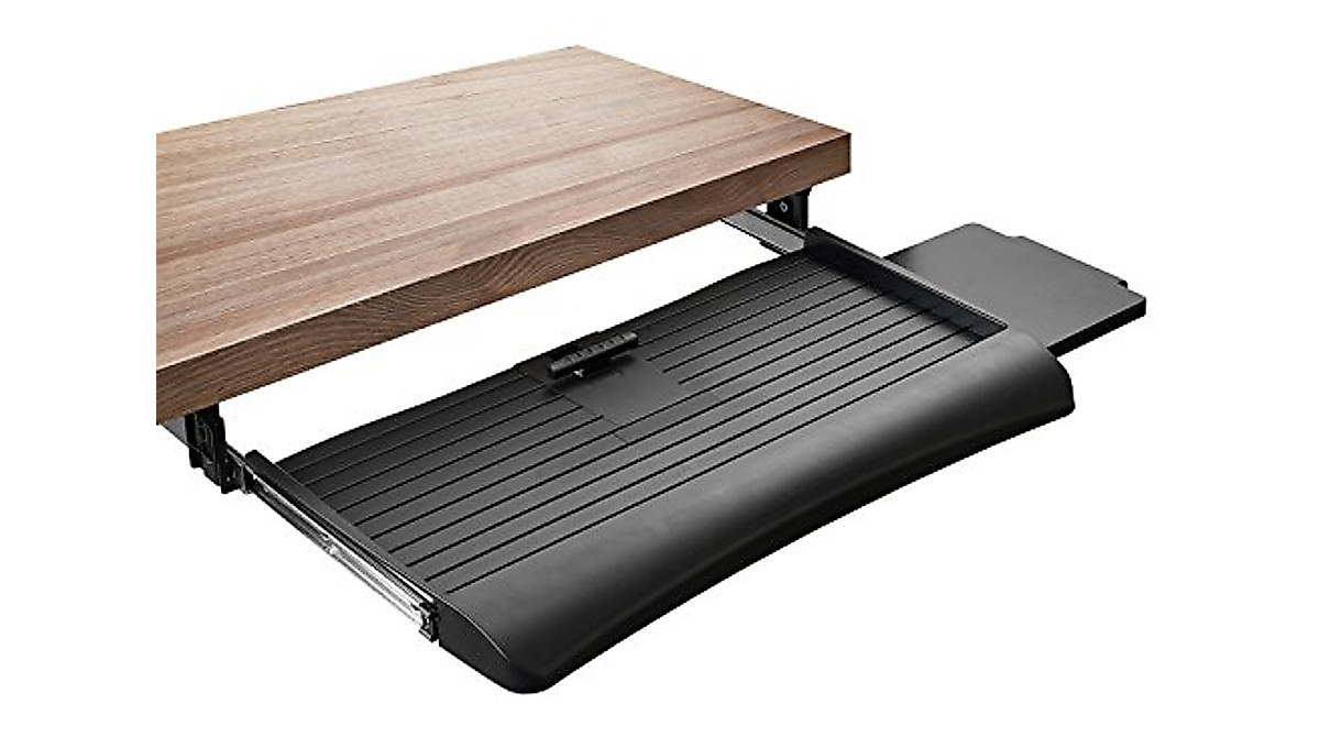 Mount-It! Sliding Under Desk Keyboard Drawer w/ Mouse Platform