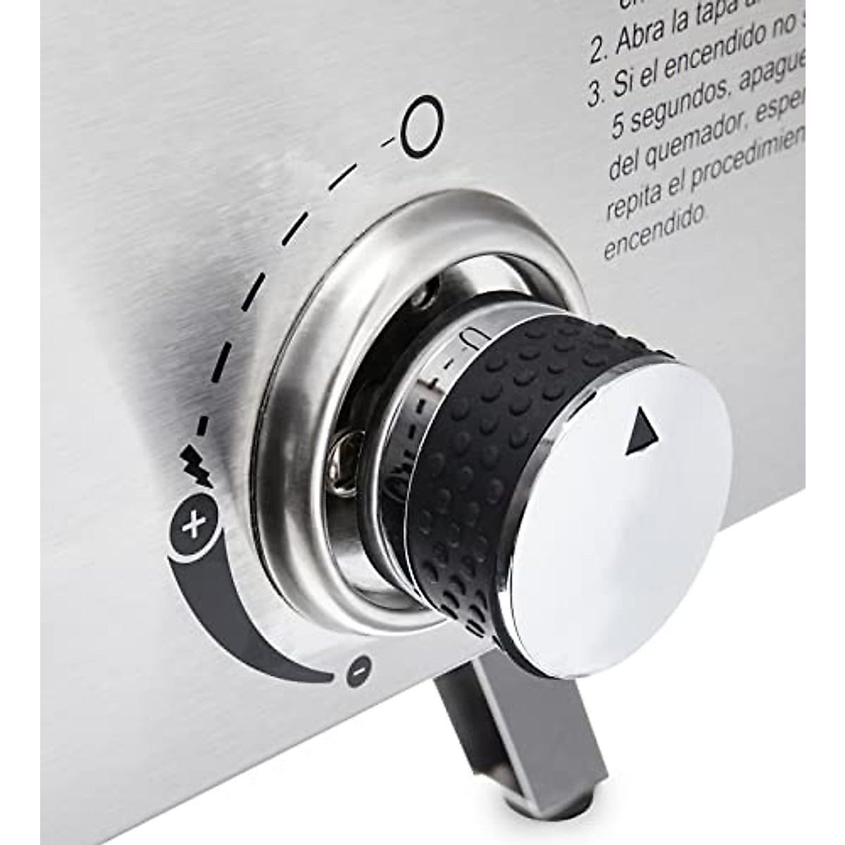 Amazon Basics Portable Propane Stainless Steel Tabletop Gas Grill, Two Burner Table Top