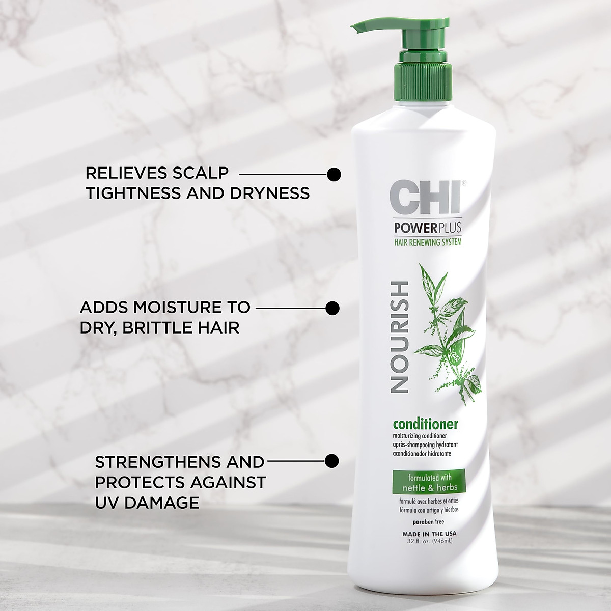 CHI Powerplus Nourish Conditioner Hair Renew System Healthy Scalp, 32 Ounce