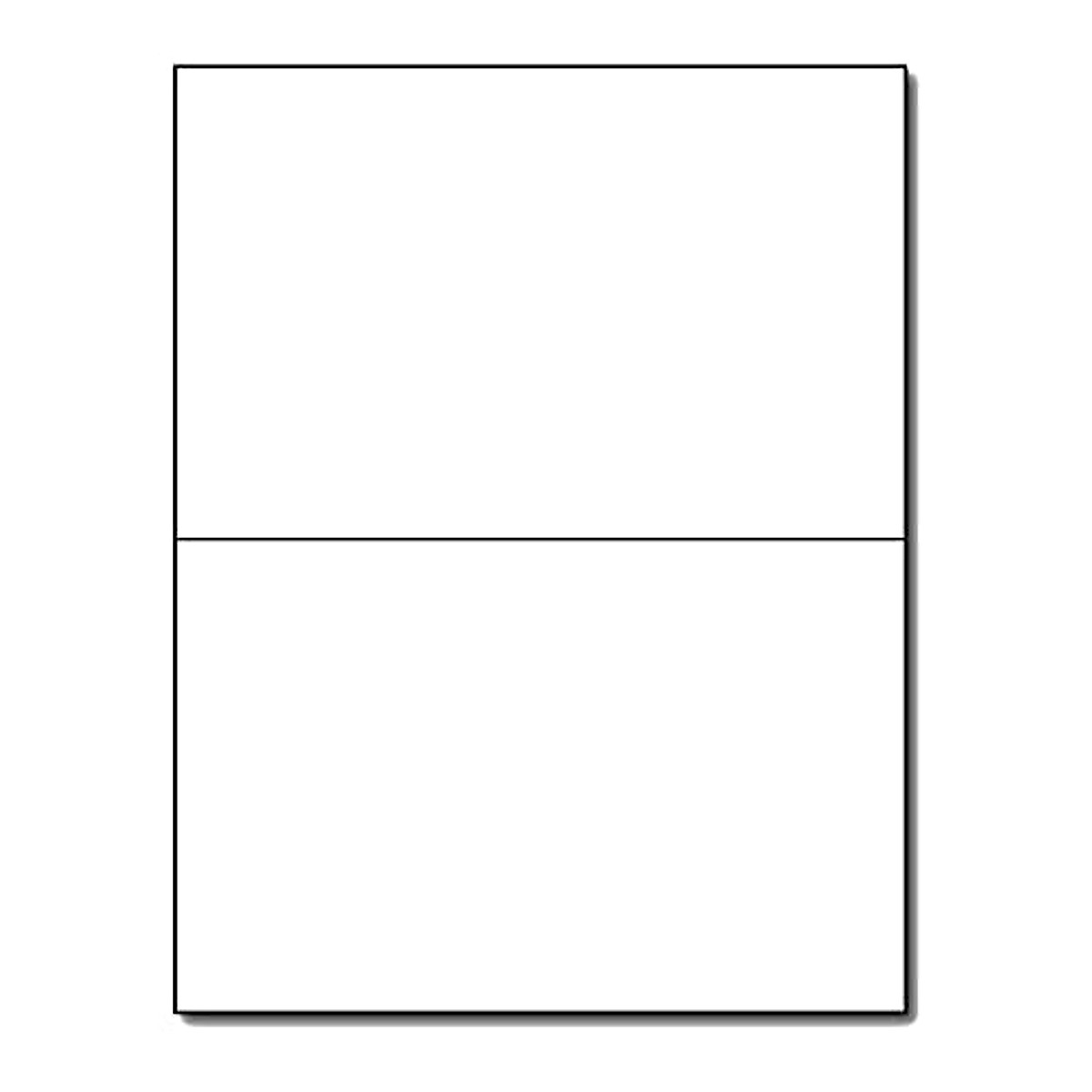 80lb White Half Fold Greeting Cards - 100 Cards - Desktop Publishing Supplies, Inc.™ Brand