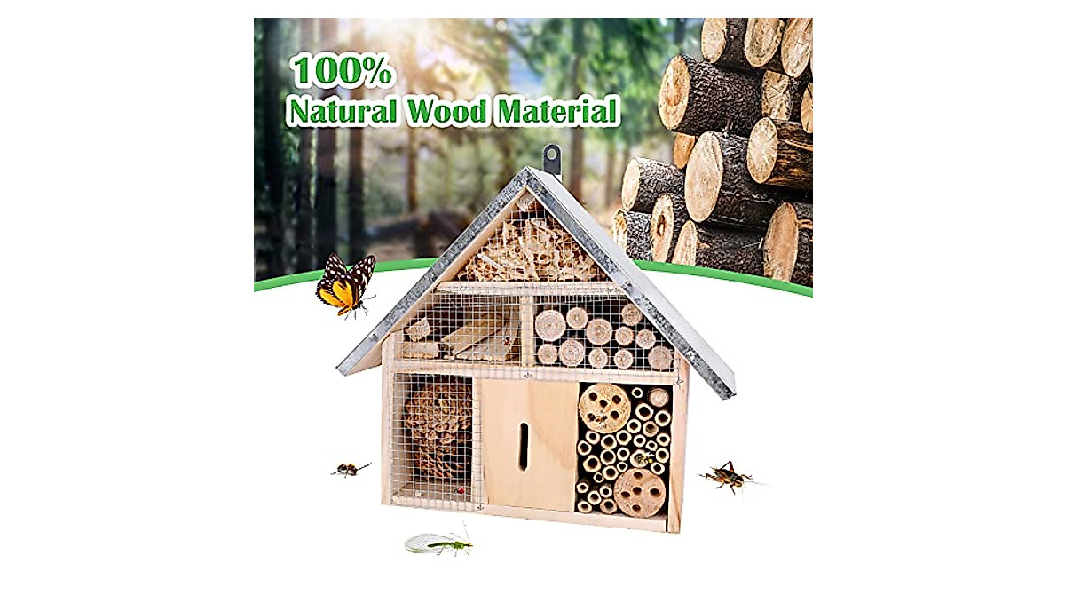 Wooden Insect House for Garden Insects | Support Biodiversity