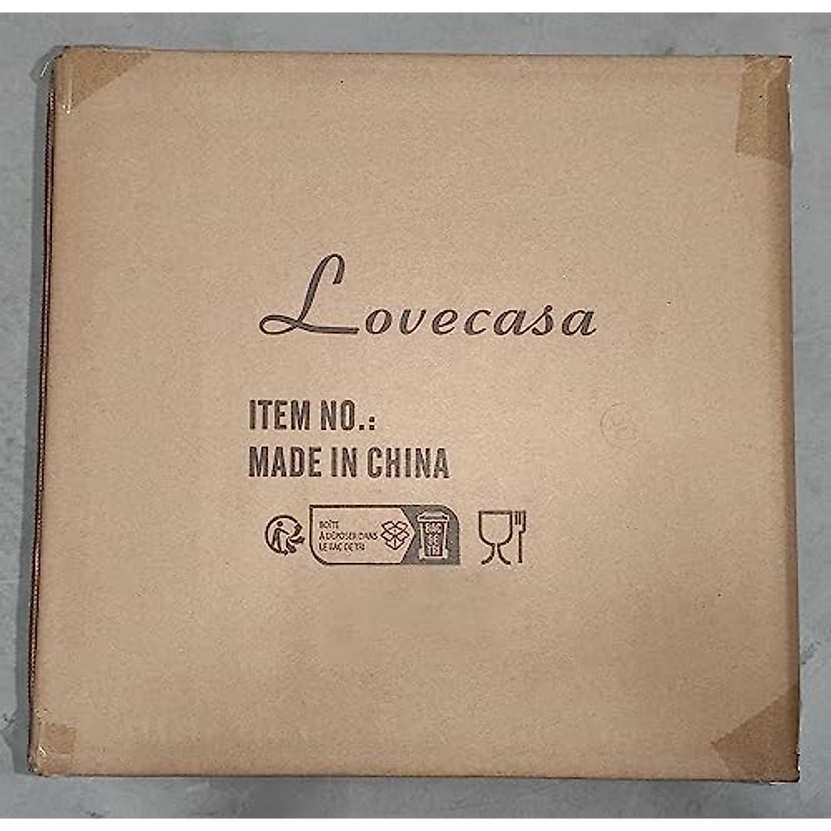 LOVECASA White Plates Set of 6, 10.5 Inch Porcelain Plates Ceramic Dinner Plates with Lipped Edges, Scratch Resistant Salad Plates Round Dishes for Kitchen, Microwave and Dishwasher Safe