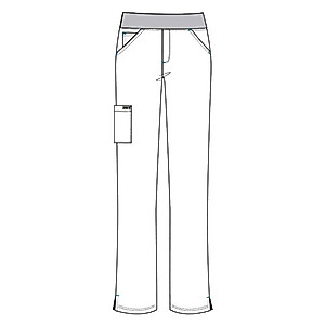 KOI Basics 732 Women's Laurie Scrub Pant (Coral, Large)