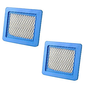 (2 Pack) Air Filter Replaces Briggs & Stratton # 491588S Flat Air Filter Cartridge
