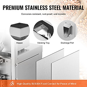 VEVOR Weighing Filling Industries 1-100g, Particle Packaging Machine 10-15 bag/min, Full Automatic Powder Sealing Machine for Filling Tea Seeds Grains Flour Beans Glitter