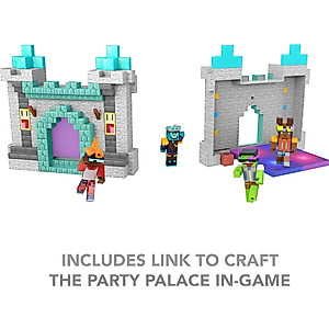 Mattel Minecraft Creator Series Playset, Party Supreme’s Palace Toy with Lights, Music & 3.25-inch Action Figure