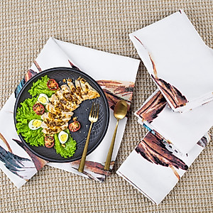 Ablethe Kitchen Towels 100% Cotton, Dish Towels 20X31.5 Inch, Tea Towels Set of 4 Highly Absorbent Boho for Kitchen or Farmhouse Decor