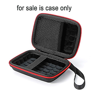 Hard travel case for Korg TM-50 / TM-60BK Tuner Metronome and Clip on Microphone, Protective Carrying Storage Bag - Black (Black Lining)