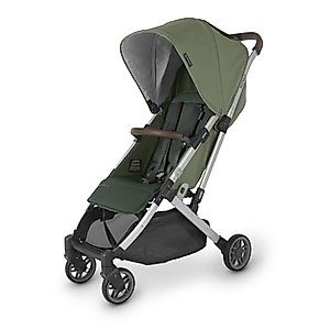 MINU V2 Stroller-Emelia (sage Green/Silver/Chestnut Leather)