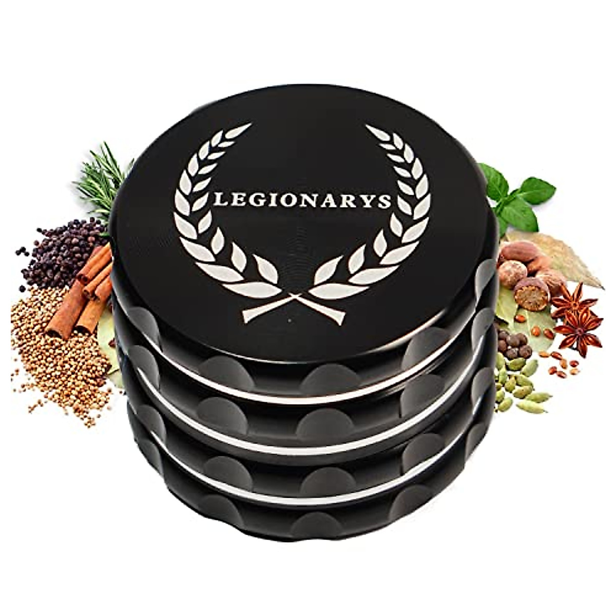 LEGIONARYS Spice & Herb Manual Grinder 2.4” – Durable and Easy Grip Herb Grinder